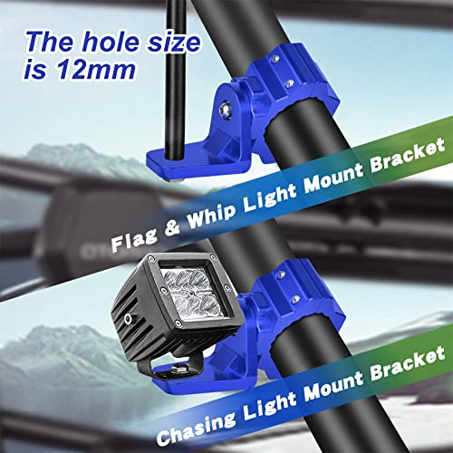 Snapklik.com : UTV Whip Light Mount, ZIDIYORUO UTV Flag Mounts,2 Pcs ...