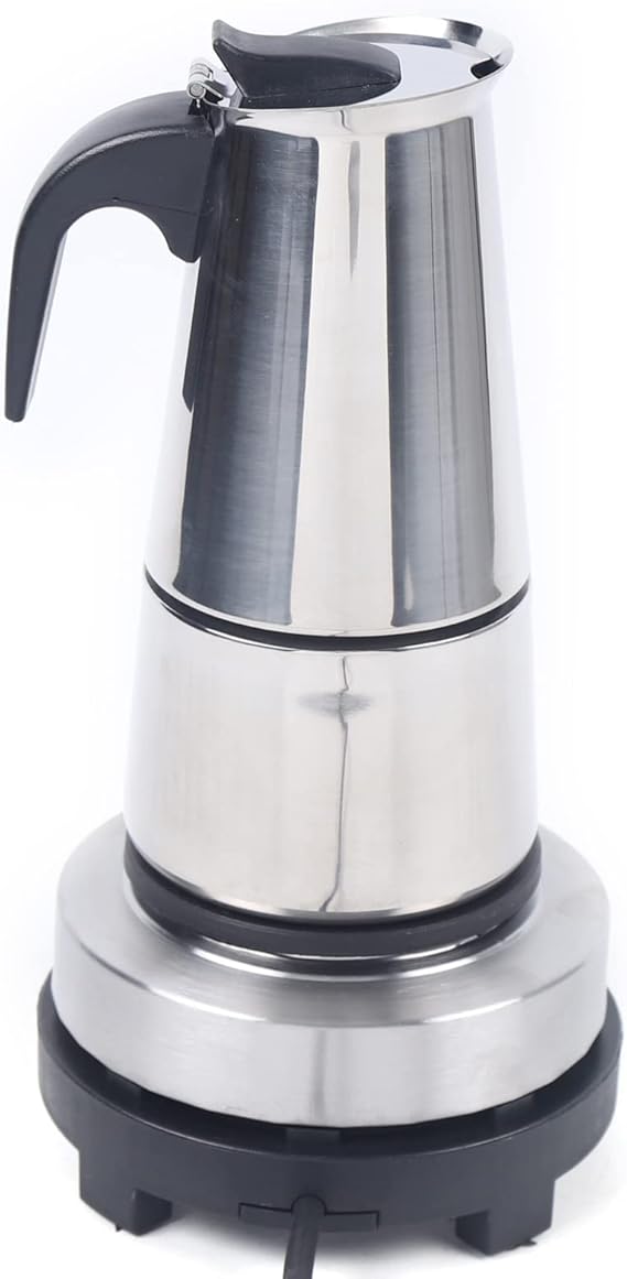Amazon.com: 6 Cup Moka Pot with Electric Stove, Classic Italian ...