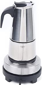 Amazon.com: 6 Cup Moka Pot with Electric Stove, Classic Italian ...