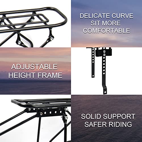 Snapklik.com : Rear Bike Rack,Adjustable Bike Cargo Rack, Bicycle Rear ...