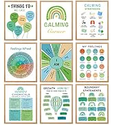 Amazon.com: SIMSIMY 9 Pcs Mental Health Posters Therapy Offices Decor ...