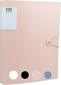 100-Pocket A4 Display Folder – Heavy-Duty Presentation Organizer with ...