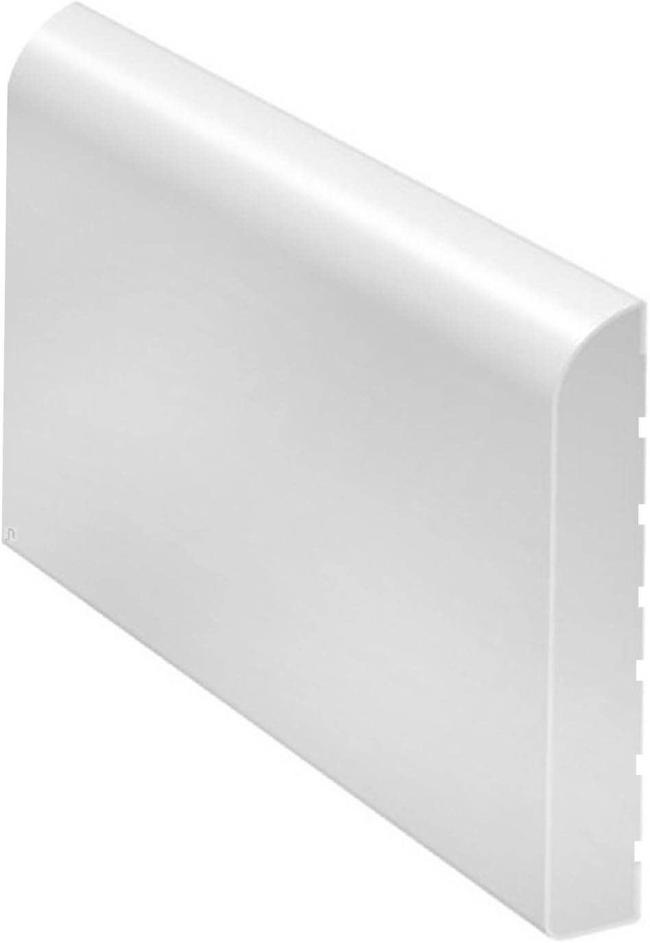 White 65mm Wide Bullnose Window Door Trim/Skirting Upvc Plastic x 5 ...