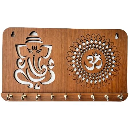 Amazon.com: My Dream Carts Ganesha Om Chakra Key Holder for Home Decor ...
