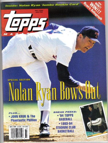 Topps Magazine (Topps Magazine, Fall 1993 issue 16): Various, Bob Woods ...