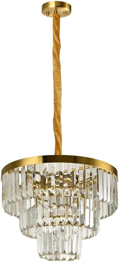 Lustre Cristal Apolo 200W Bivolt - Dourado | Amazon.com.br