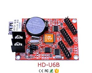 HD U6B (Before A40k) HD-U6B P10 Single and Dual Color led Panel Controller Support 1024*48 ...
