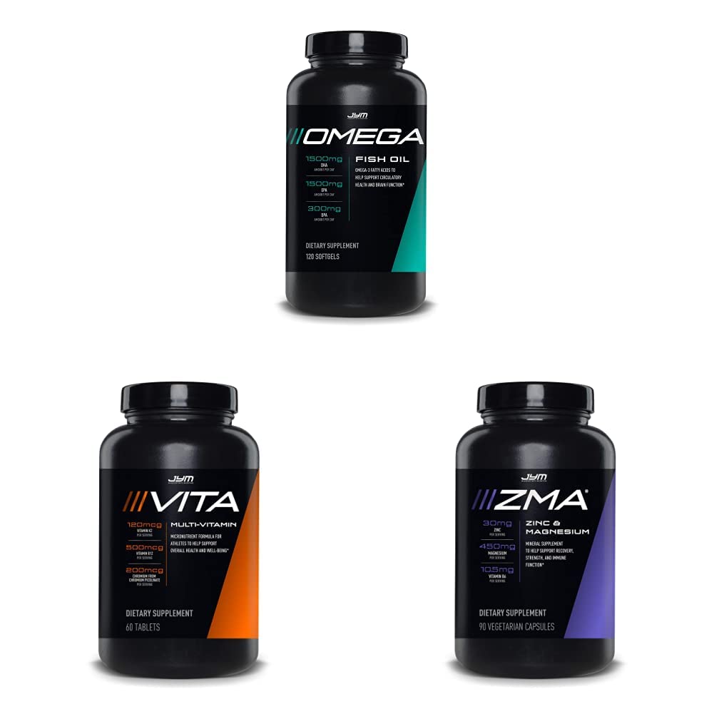 Amazon.com: JYM Supplement Science Omega JYM Fish Oil + Vita JYM Sports ...