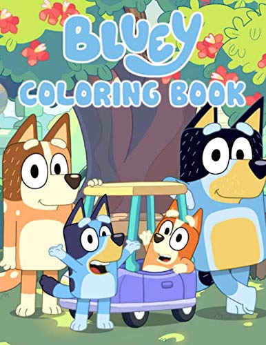Buy Bluey Coloring Book: Over 40 High Resolution Coloring Pages For ...
