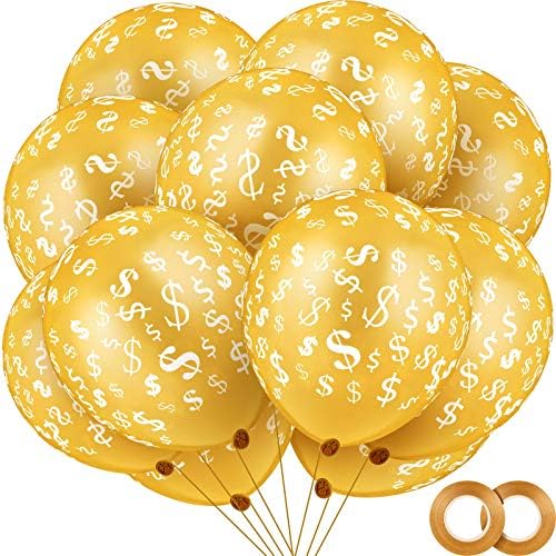 Amazon.com: Sumind 50 Pieces Dollar Sign Balloon Money Balloon Latex ...