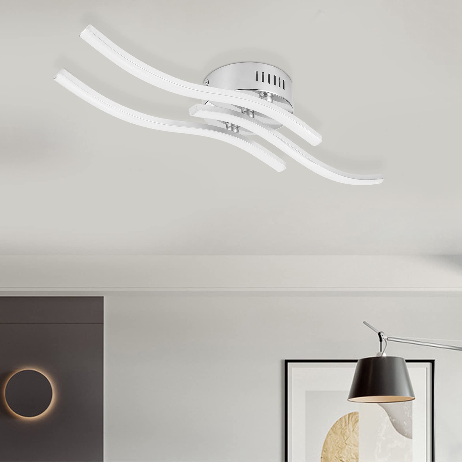 Curved Overhead Led Lamp Oxana Curve COB Cylinder Light – Sleek