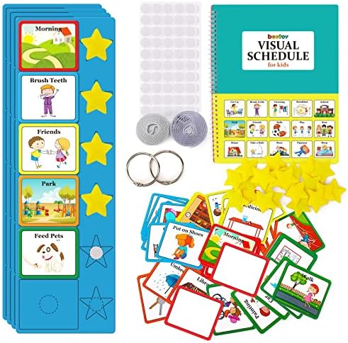 beetoy Visual Timetable, Visual Schedule Cards for Kids with Autism ...