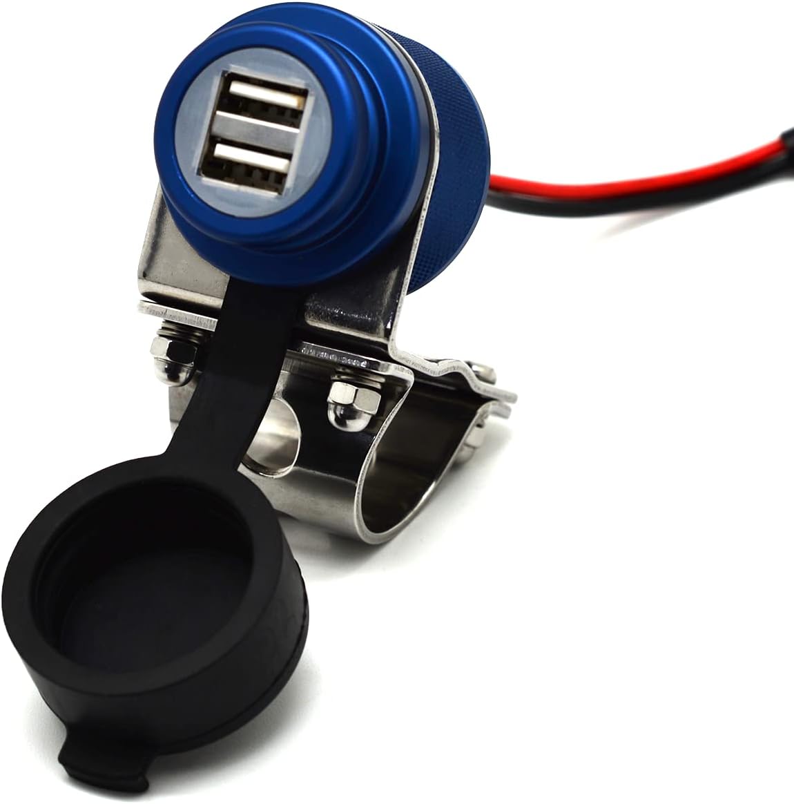 Amazon.com: Cliff Top Motorcycle USB Charger Waterproof Dual USB Port 4 ...