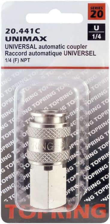 TOPRING 20.441C UNIMAX Quick-Connect Coupler, 1/4 5-in-1 Plug Profiles ...