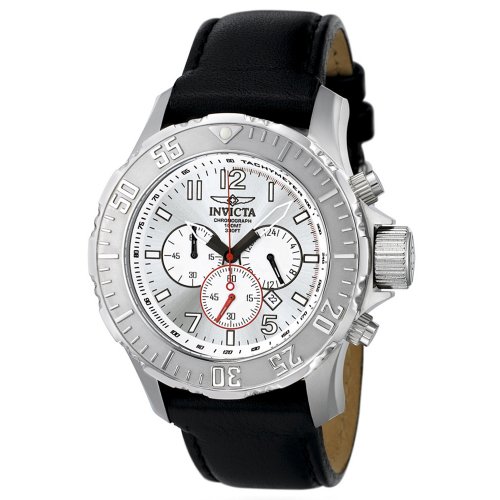 Invicta Men's 4667 II Collection Sport Chronograph Elite Black Leather ...