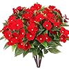 Amazon.com: Rowfad 4 Pcs Artificial Flowers for Indoor Silk Impatiens ...