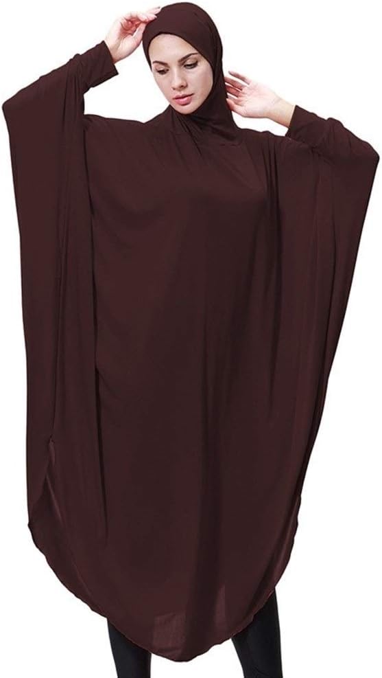 Mujeres musulmanas Hijab largo Ramadán islámico árabe Color sólido Dama ...