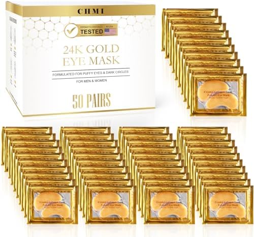 Amazon.com : 200Pcs/100 Pair Under Eye Patches Gold for Dark Circles ...