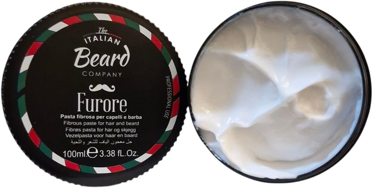 The Italian Beard Fibrous Paste for Hair & Beard 100ml - FURORE: Buy ...