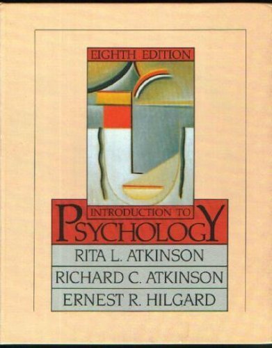 Introduction to Psychology by Ernest R. Hilgard (1983-03-03): E.R ...