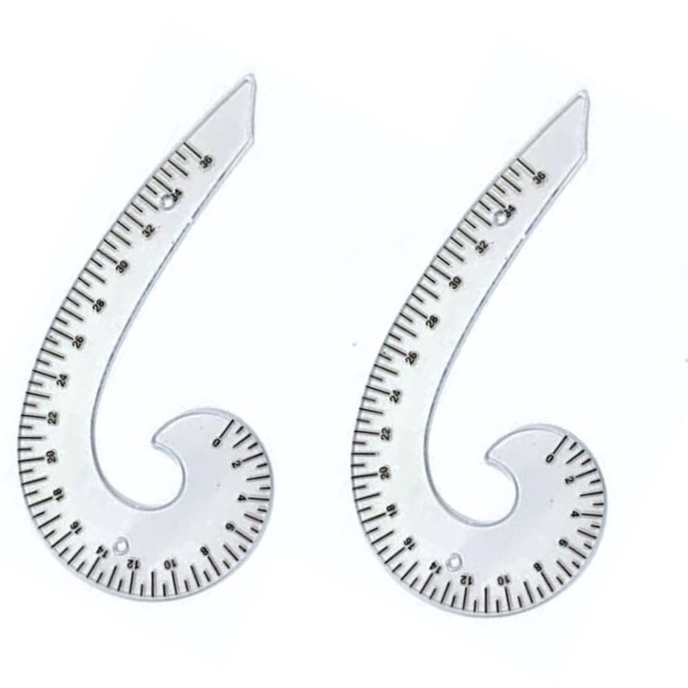 INSTITCH French Curve Scale with Marking, Armhole Curve Tailoring Scale ...