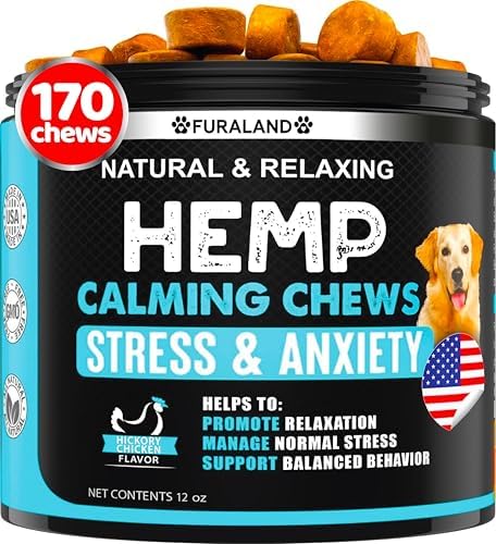 Amazon.com : FURALAND Hemp Calming Chews for Dogs Anxiety - 170 Dog ...
