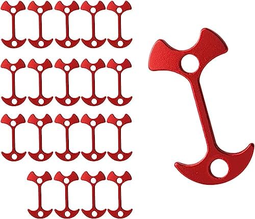 BEANPRECOY 12 Pcs Fishbone Tent Stakes, Deck Anchor Pegs with ...