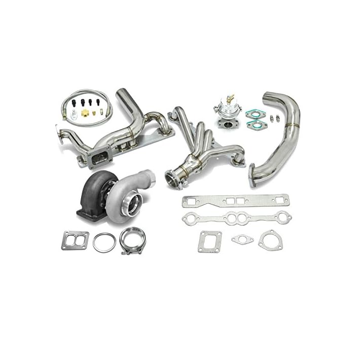 Buy High Performance Upgrade GT45 T4 5pc Turbo Kit - Chevy Small Block ...