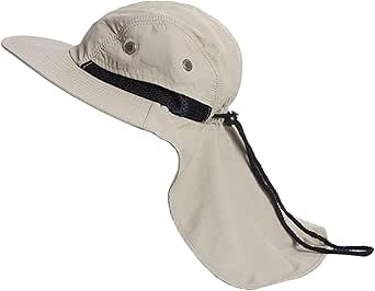Amazon.com: Boonie Men Snap Hat Wide Brim Neck Cover Sun Bucket Hats ...