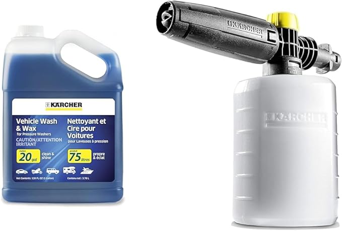 Amazon.com: Kärcher Pressure Washer Car Wash Kit - Car Soap Concentrate ...