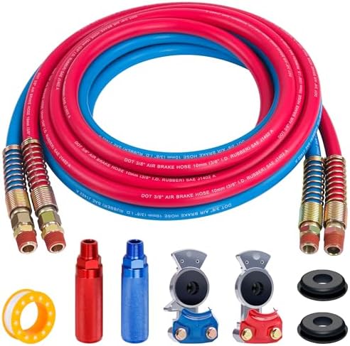 Amazon.com: DAZAKOOT 15FT Air Brake Line Hose Kit, Air Brake Line ...