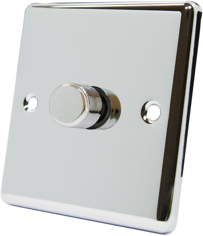 AET CPC2GDIM4 Polished Chrome Classical 400W-10 Amp Double 2 Gang 2 Way ...
