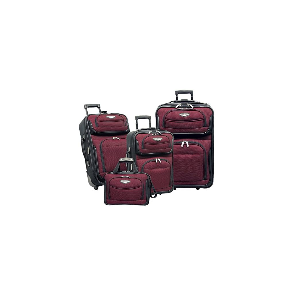 Travel Select Amsterdam Expandable Rolling Upright Luggage, Burgundy, 4 ...