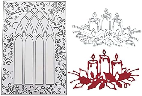 Candle Metal Die Cuts, Cute Candle Cutting Dies Cut Stencils for DIY ...