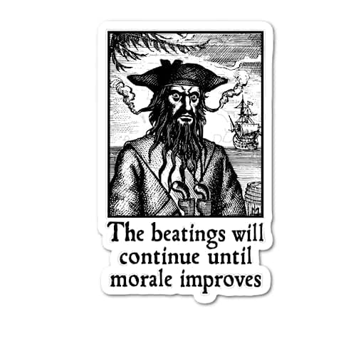 Amazon.com: The Beatings Will Continue Until Morale Improves Funny ...