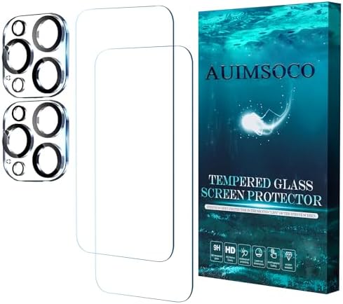 Amazon.com: AUIMSOCO 2 Pack Screen Protector Compatible for iPhone 15 ...