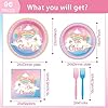 Amazon.com: 96PCS On Cloud 9 Plates and Napkins Party Supplies On Cloud ...