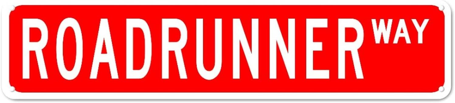 Amazon.com: snowsun Metal Sign Roadrunner WAY Vintage Signs Retro Tin ...