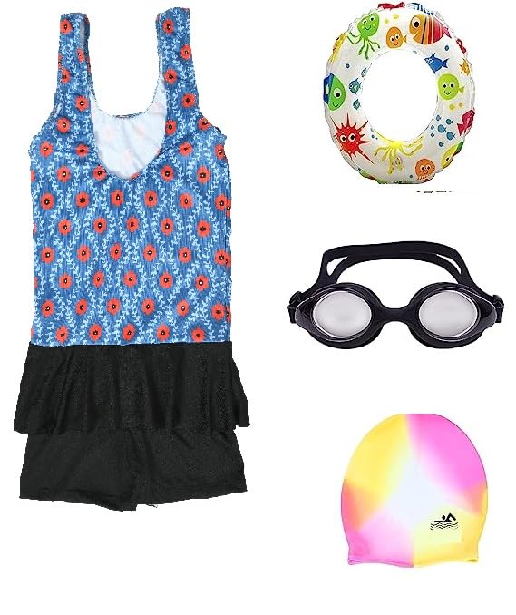 Buy JMT Wear Girls Swimming Kit with Swimming Costume Swimming Goggles ...