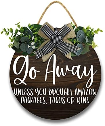 Amazon.com: Ymaotrade Unwelcome Sign Just Go Away Sign Unwelcome Porch ...