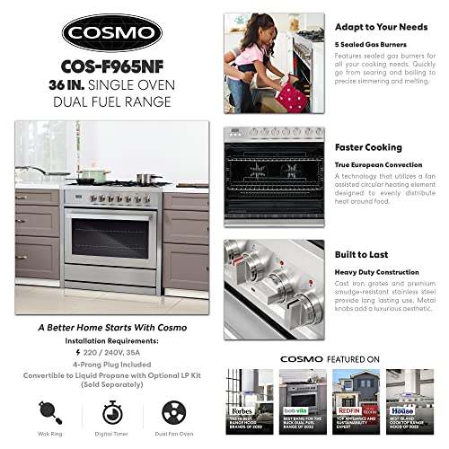 The 13 Best COSMO Gas Range of 2025 [Verified] - Cherry Picks