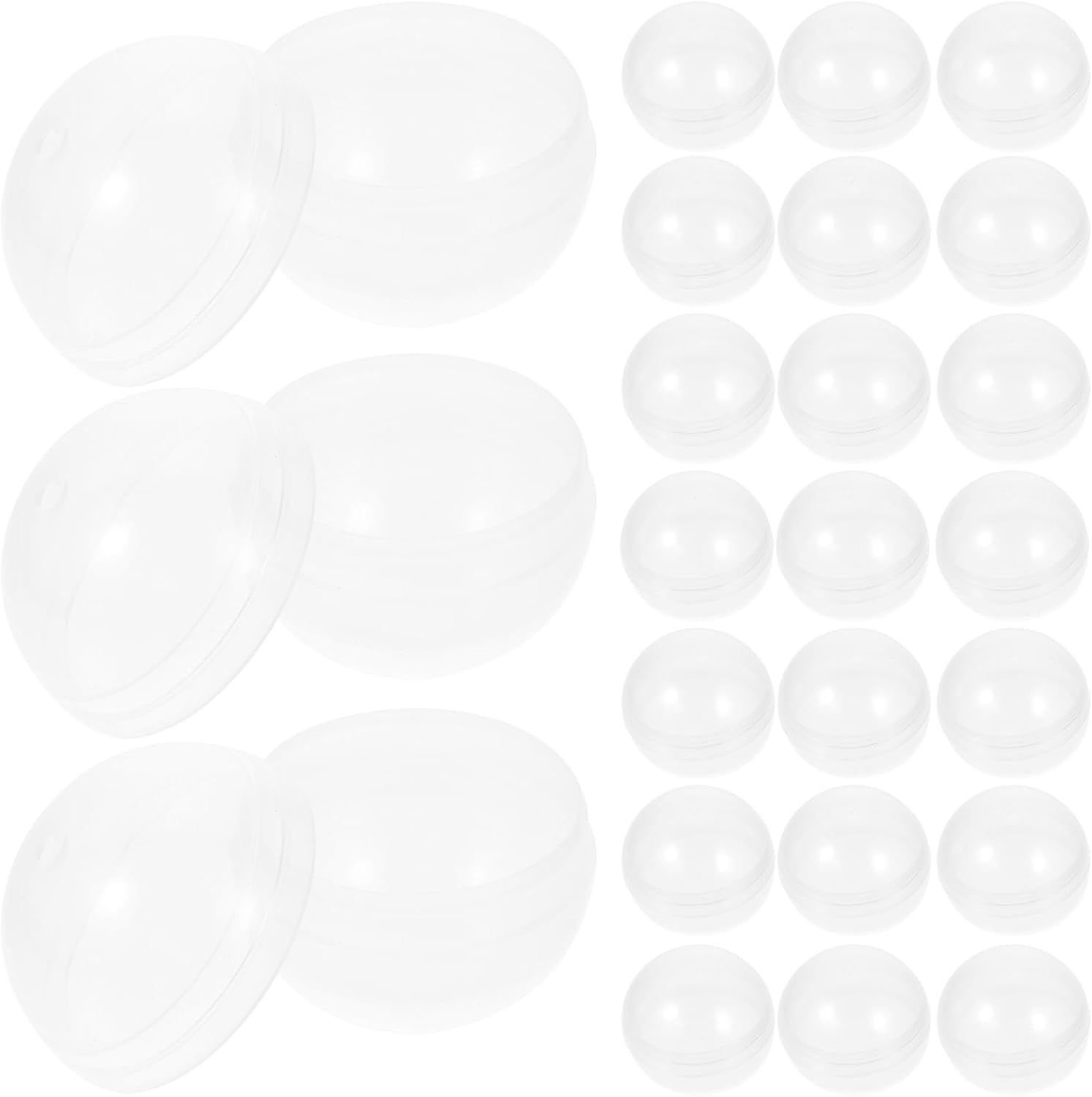 Amazon.com: NOLITOY 50pcs Clear Fillable Plastic Ball, 45mm Transparent ...