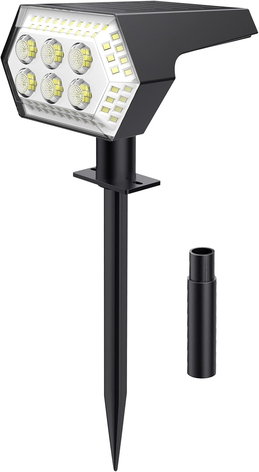 Solar Landscape Spotlights, 108 LED Solar Spot Lights IP65 Waterproof ...