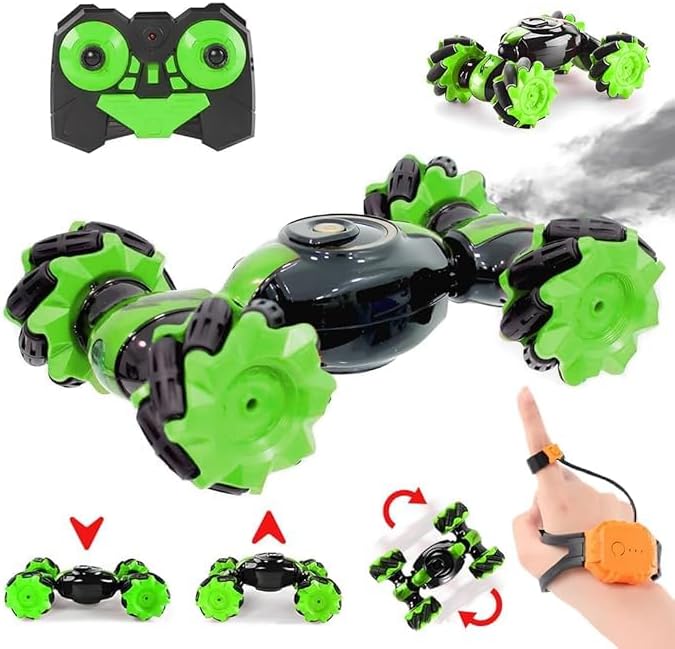 FUNLANE Remote Control Stunt Car RC Gesture Induction Double Twisting ...