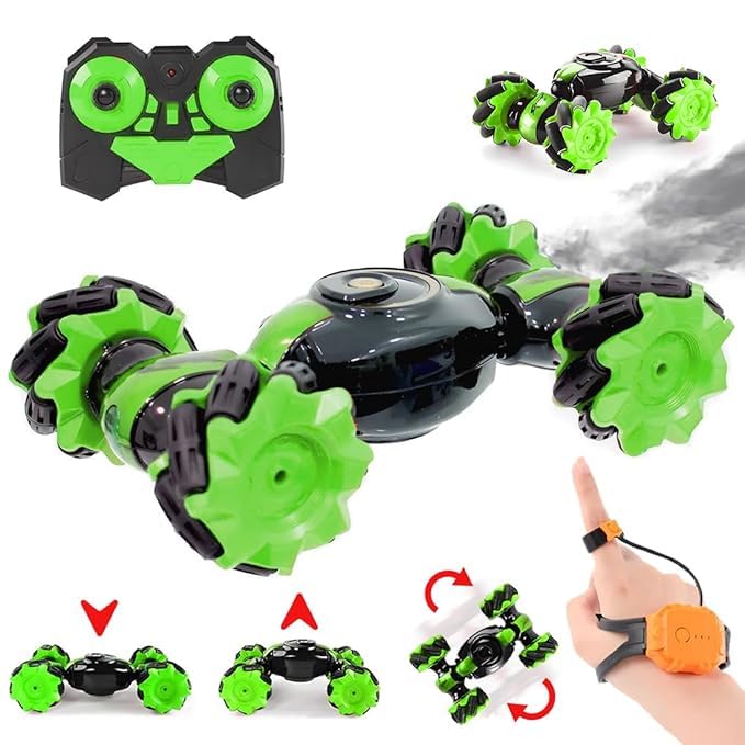 FUNLANE Remote Control Stunt Car RC Gesture Induction Double Twisting ...