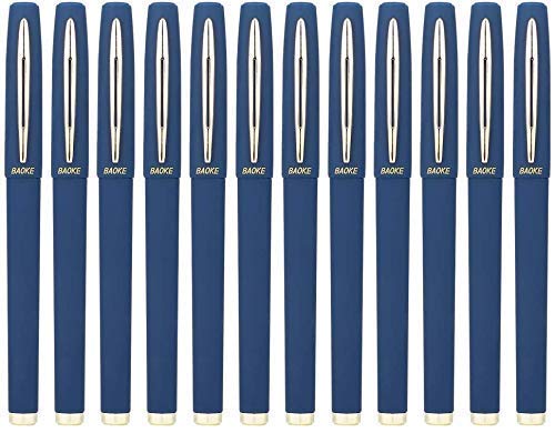 Ansi Baoke Gel Ink Roller Pen 1.0mm - 12 Count (Blue) : Amazon.in ...