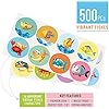 Amazon.com: easykart labels 500 Pieces Adorable Round Sea Animal ...