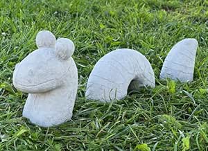 Amazon.com: Greative Worm Statue Concrete Garden Worm Three Pieces ...