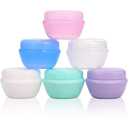 Amazon.com: Travel Containers for Toiletries, Gemice Silicone Cream ...