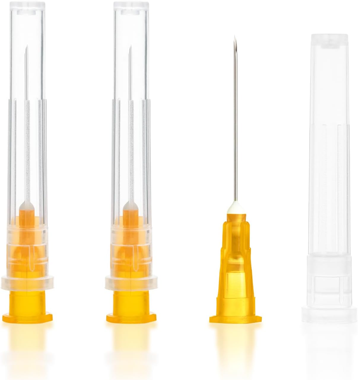 JIBENGAO 25G 1 Inch Needle (25g 25mm), 100Pcs Individually Wrapped Lab ...